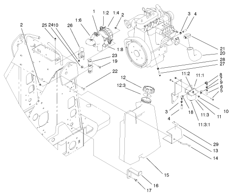 Toro Dingo 320D Fuel Tank and Air Filter Housing for Model 22303 Built ...