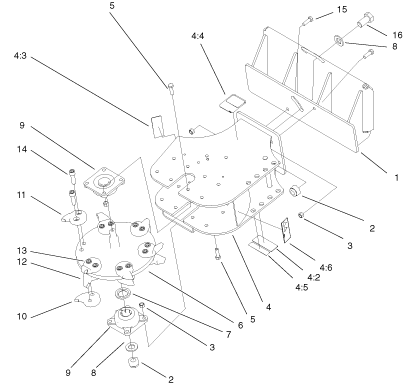 Toro Dingo Stump Grinder Attachment Cutting Wheel and Frame for Model ...