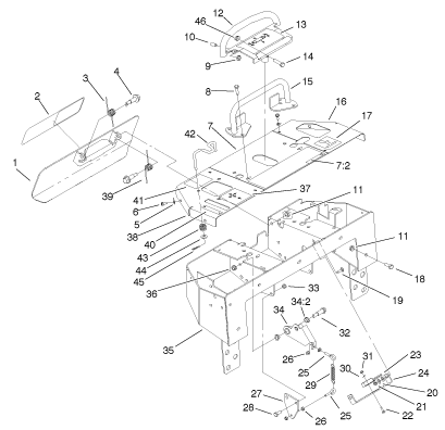 Toro Dingo TX 420 and TX 425 Control Panel for Models Made in the Year ...