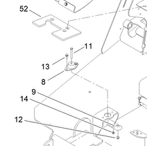 120-6274 - Reference Number 8 - Engine Mount – toro dingo parts online