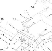 110-0105-01 - Reference Number 7 - Left Hand Plate – toro dingo parts ...